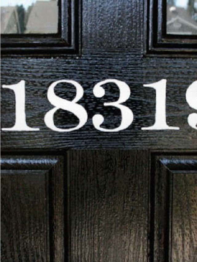 DIY: Painted House Numbers - Gardenista Web Story - Gardenista