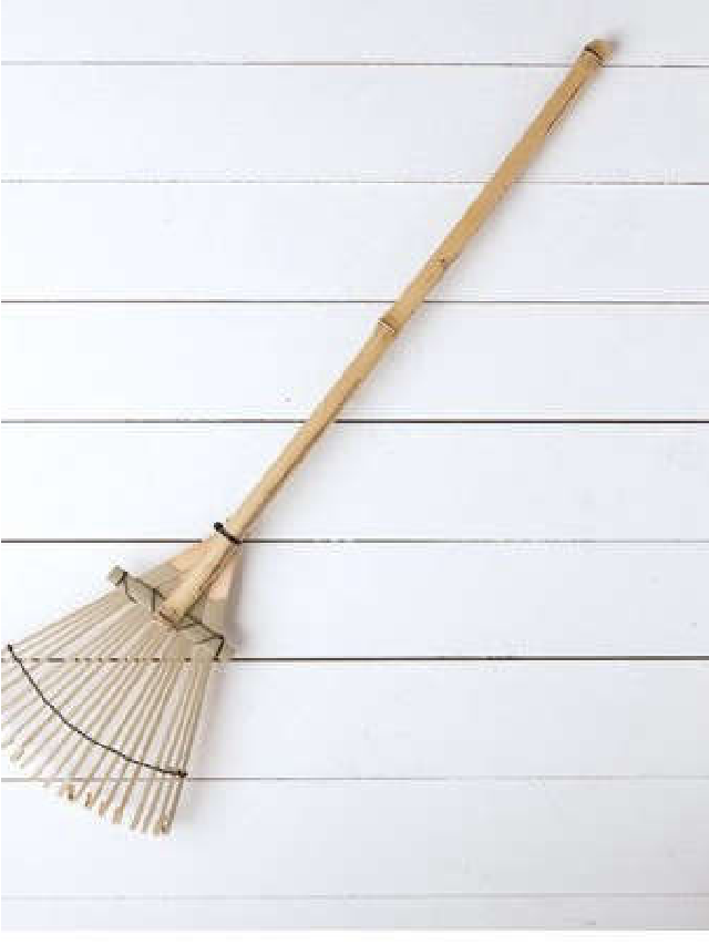 Object of Desire: Bamboo Gravel Rake - Gardenista Web Story - Gardenista