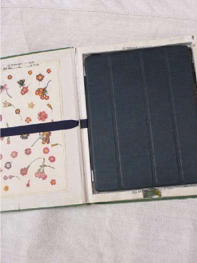 DIY: Vintage Garden Book as iPad Cover - Gardenista Web Story - Gardenista