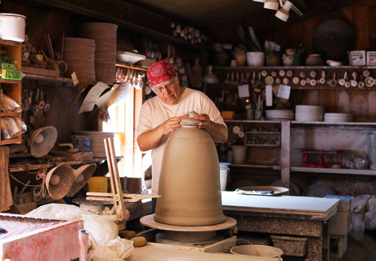Guy Wolff Pottery: A Glimpse into the Master Potter's Studio and Shop ...