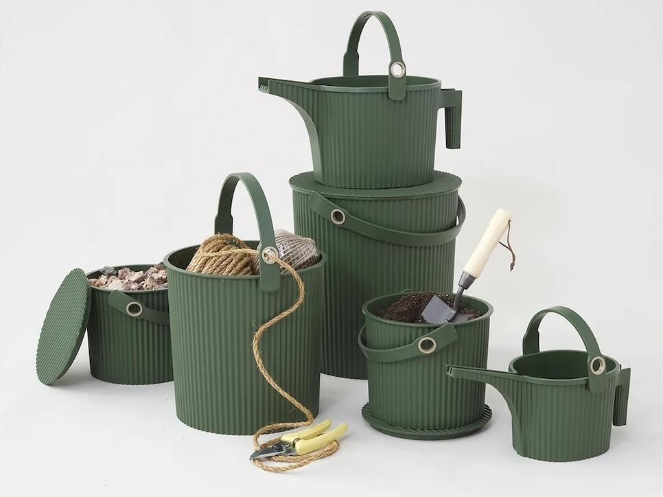Stylish Hachiman Buckets and Watering Cans from Japan