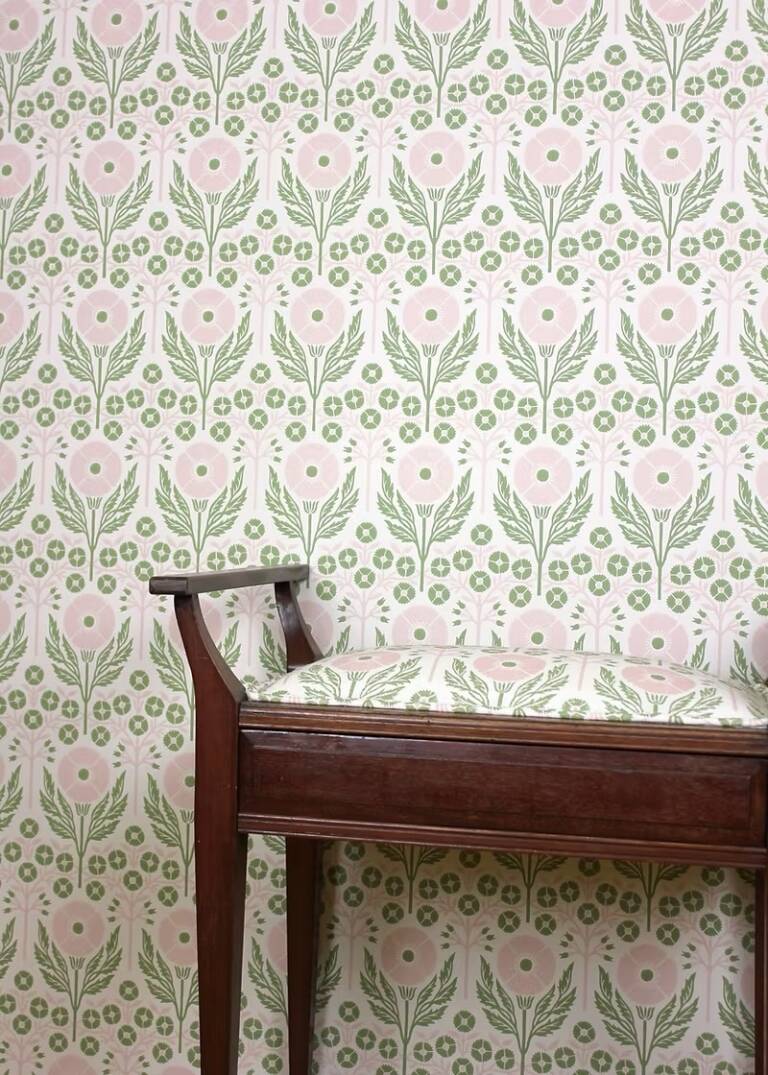Ellen Merchant Botanical Wallpaper and Fabric
