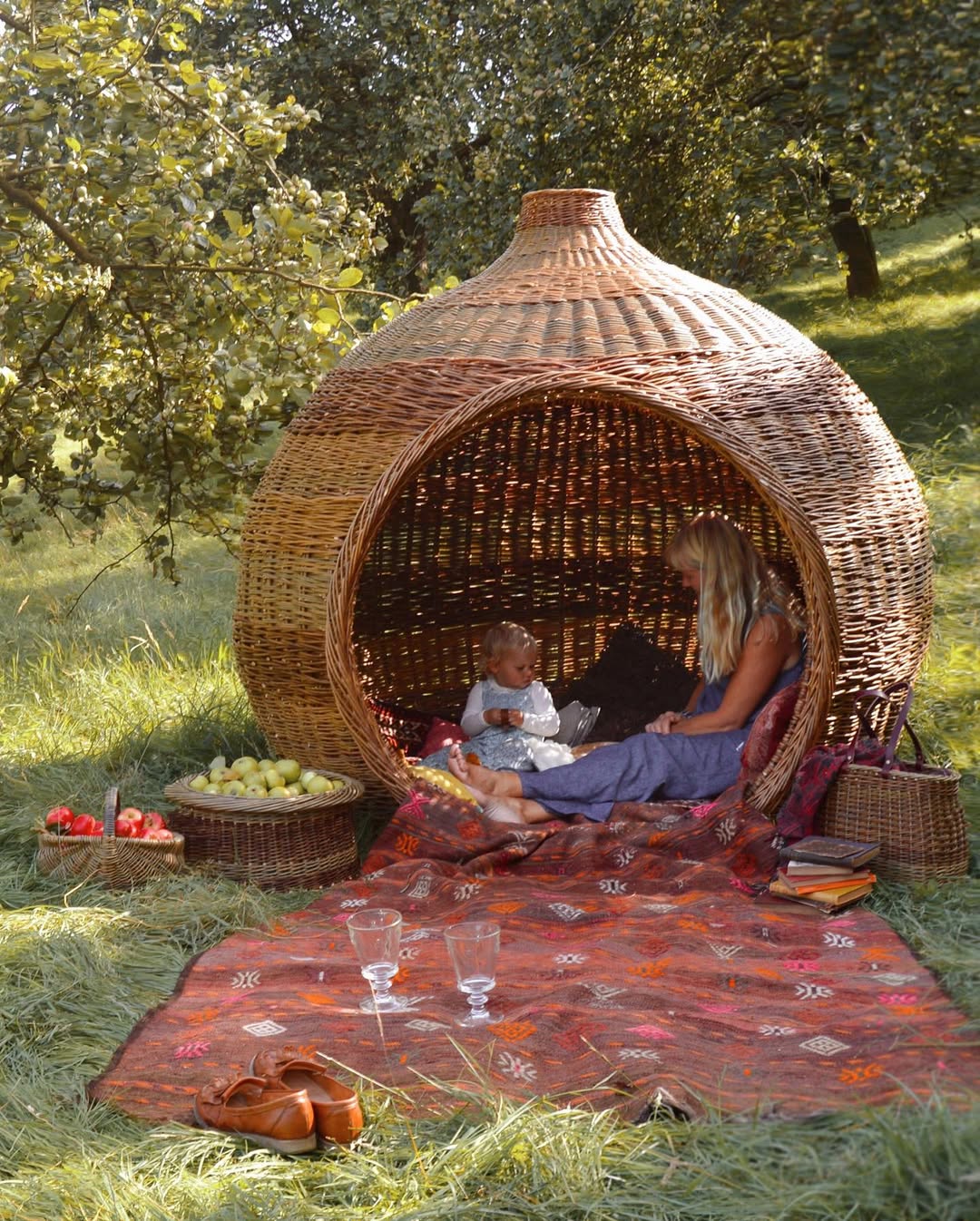 Woven Willow Playhouses for Indoors and Out
